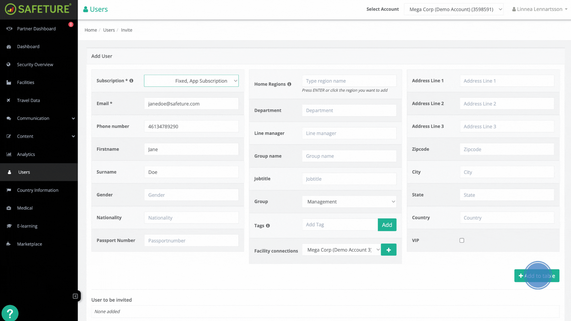 Inviting App Users to the Platform